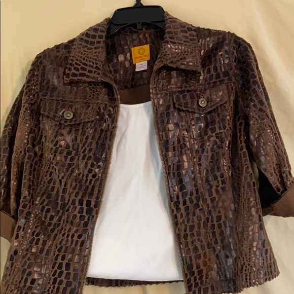 Ruby Rd. | Jackets & Coats | Ruby Rd Giraffe Print Jacket | Poshmark